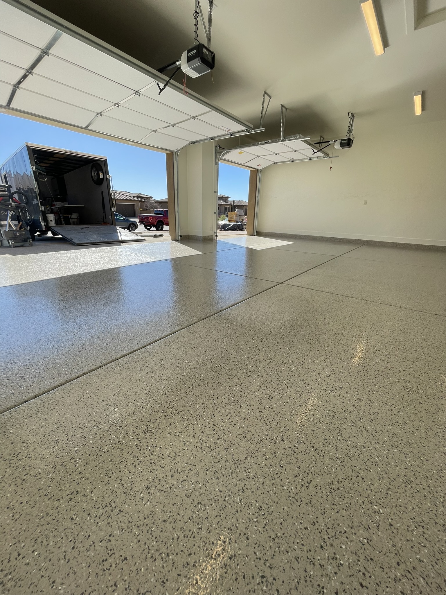 Superb Garage Floor Coating Completed North Of Oracle In Tucson, AZ